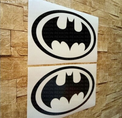 x2 Batman Car Door Window Bumper Cut High Cast Vinyl Decals Stickers ...