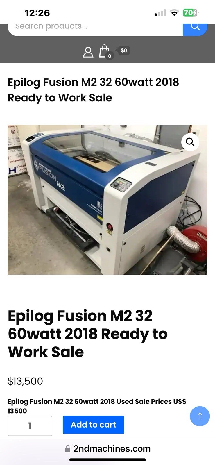 Epilog Mini Helix 18 (30 Watt) *New Tube w Receipts* | eBay