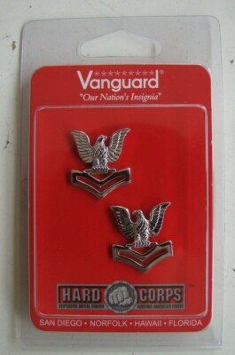 USN US NAVY E-5 PETTY OFFICER 2ND CLASS PO2 SHIRT COLLAR RANK INSIGNIA ...