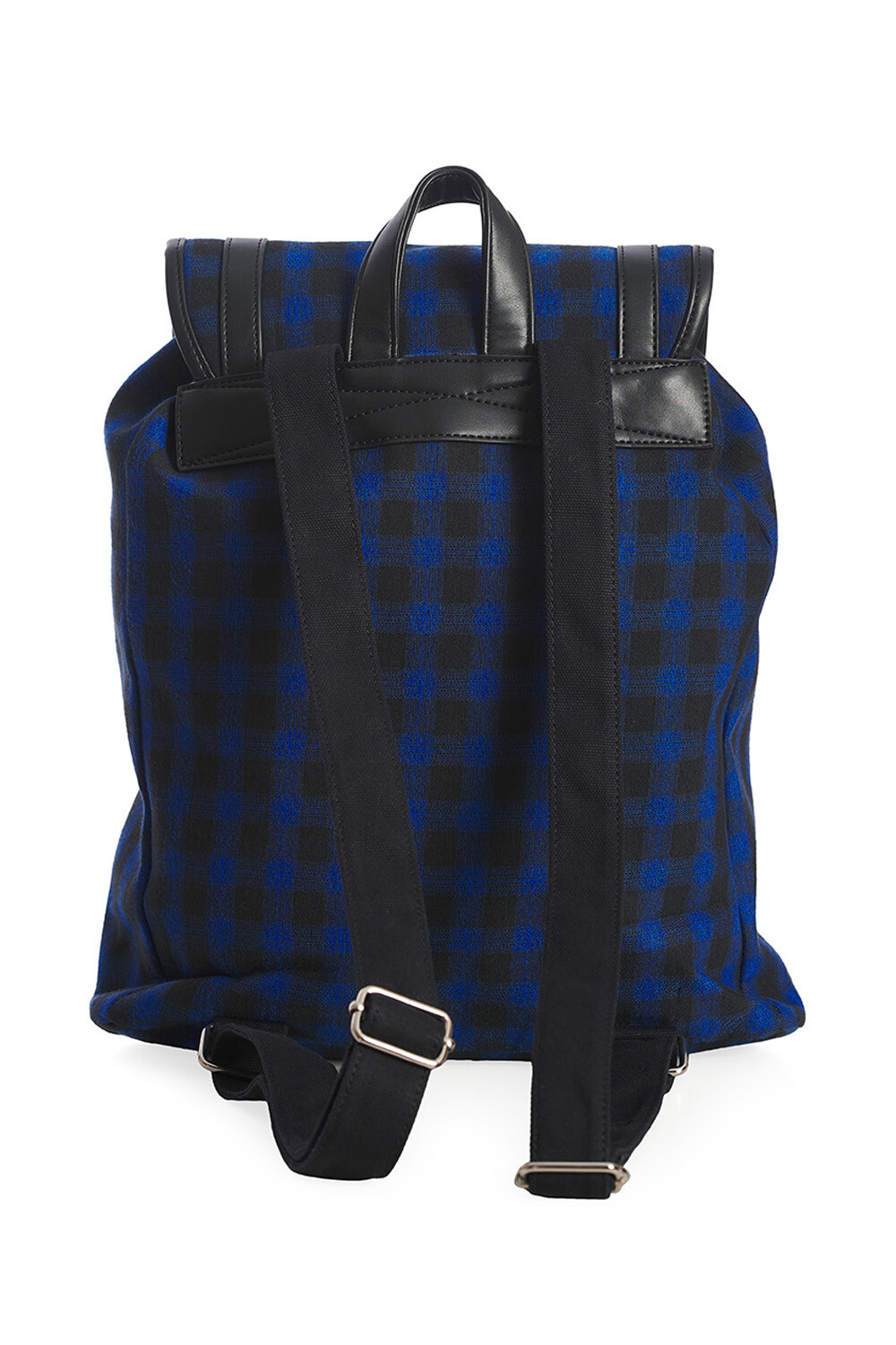 Lost Queen Yamy Tartan Skull Drawstring Plaid Punk Emo Handbag Backpack ...