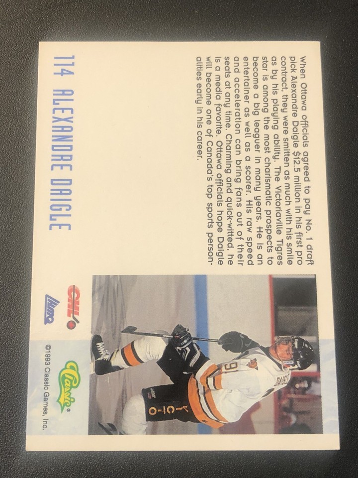 1993-94 Classic Draft Alexandre Daigle #114 | eBay