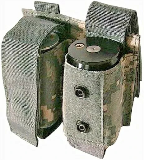 Dual Tan Tactical MOLLE 40mm Grenade Flashbang Smoke Utility Pouch Add ...