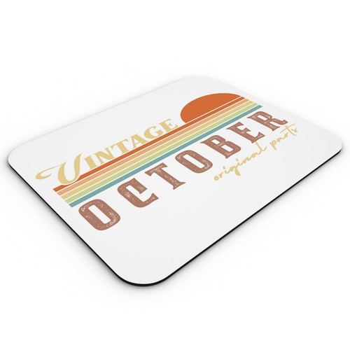 Tapis de Souris Vintage Original Parts October Cadeau Anniversaire ...