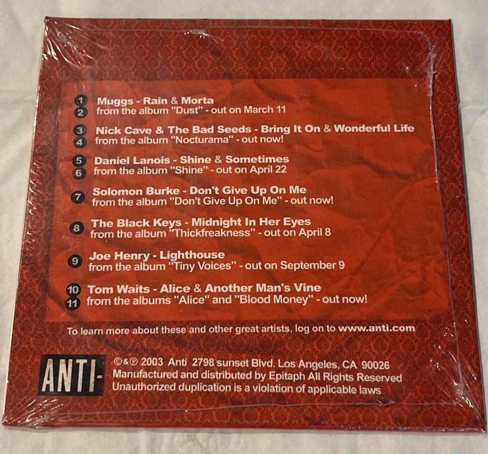 "Anti- Spring Sampler 2003"CD Anti Records 11 tracks New Sealed | eBay
