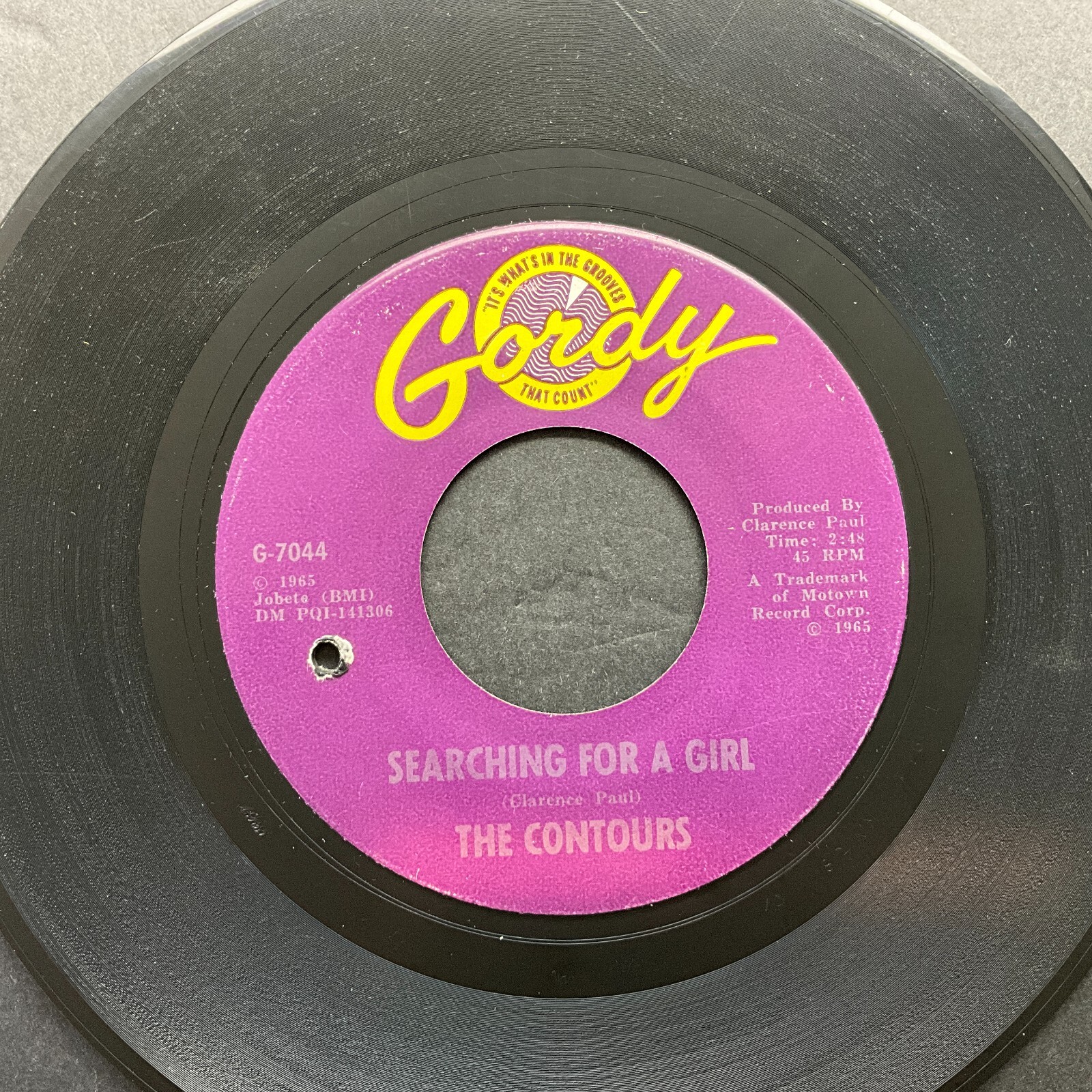The Contours, First I Look At The Purse / Searching For A Girl 7" 45rpm ...
