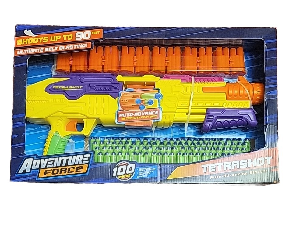 NEFT GUN ADVENTURE FORCE TETRASHOT DART BELT BLASTER | eBay