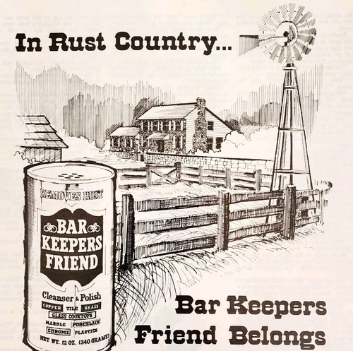 1978 Bar Keepers Friend Polish Advertisement Rust Country Windmill Farm ...