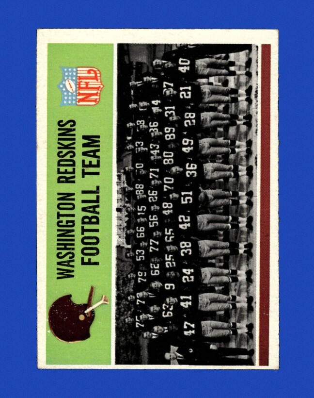 1965 Philadelphia Set-Break #183 Washington Redskins Team VG-VGEX ...
