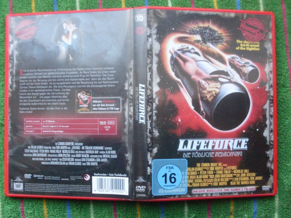LIFEFORCE Die tödliche Bedrohung DVD Mathilda May Tobe Hooper Peter ...