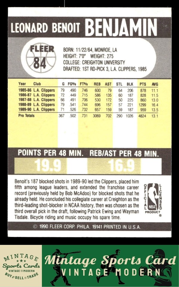 1990 Fleer - Mark Alarie - #190 Washington Bullets NM/MT | eBay