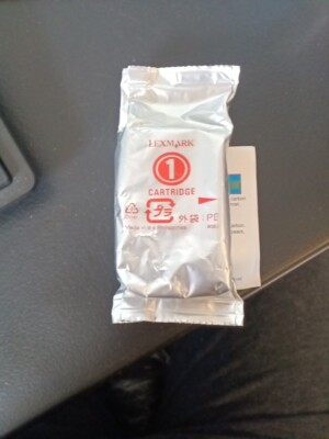 New Genuine Lexmark 1 Ink Cartridge With install Instructions | eBay