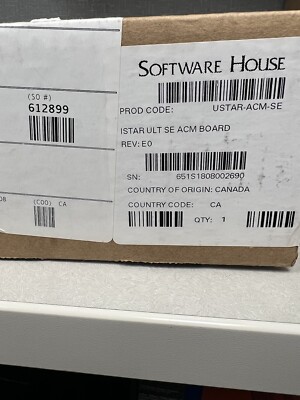 Software House ISTAR Ultra ACM-SE Board P/N USTAR-ACM-SE | eBay