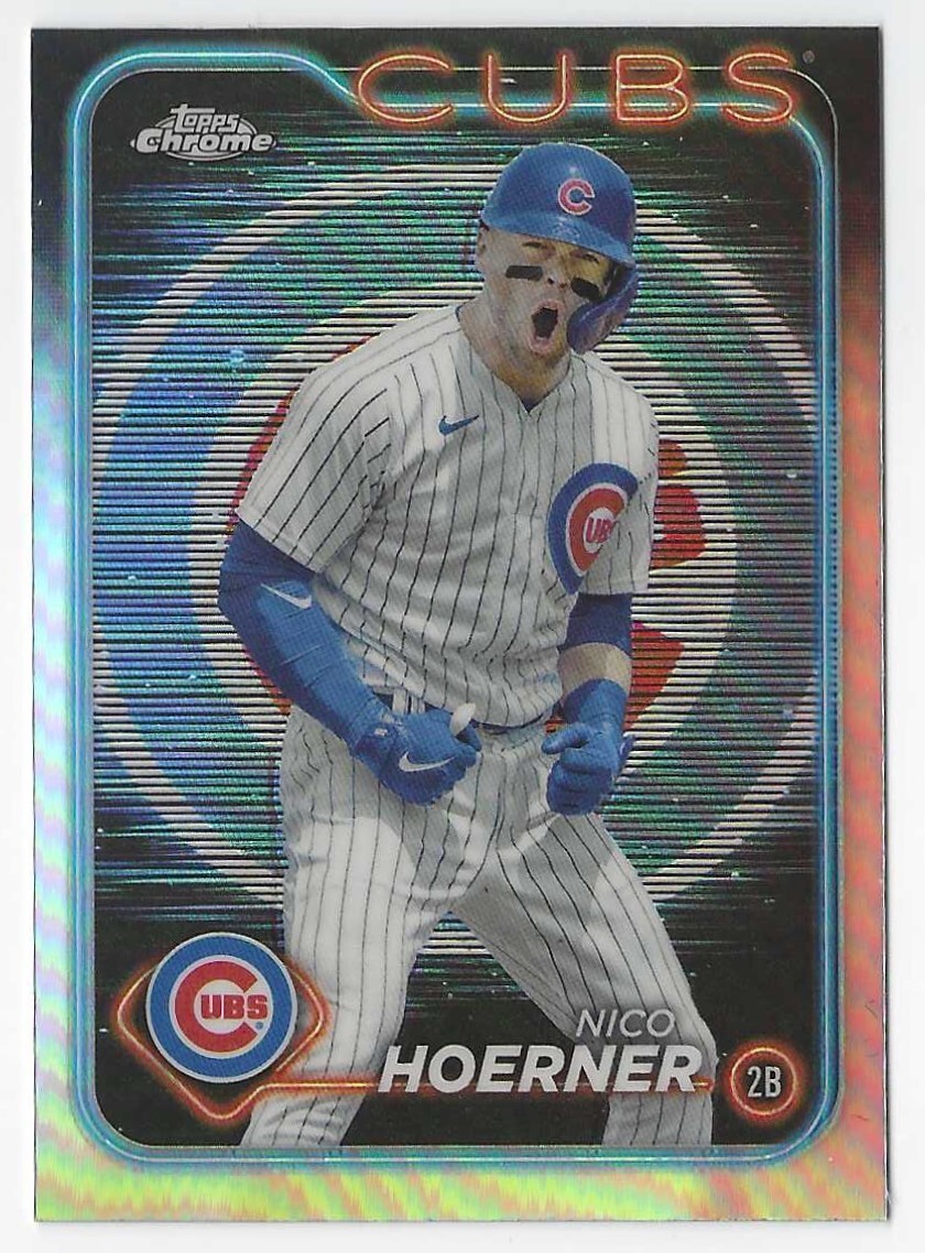 2024 Topps Chrome - Lightboard Logo Refractor #141 Nico Hoerner for ...