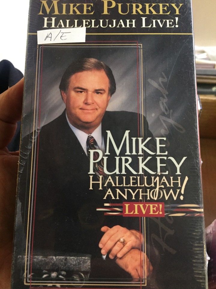 "MIKE PURKEY--"HALLELUJAH ANY HOW"----NEW SEALED GOSPEL VHS- | eBay