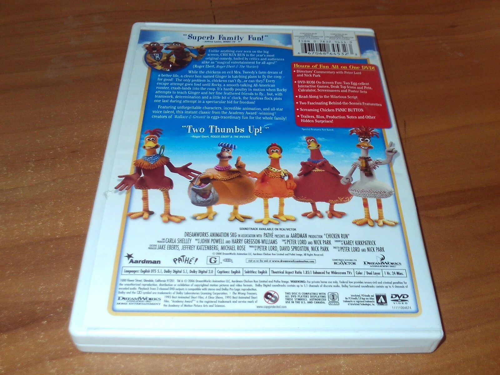 Chicken Run (DVD, 2000, Widescreen) 667068645323| eBay