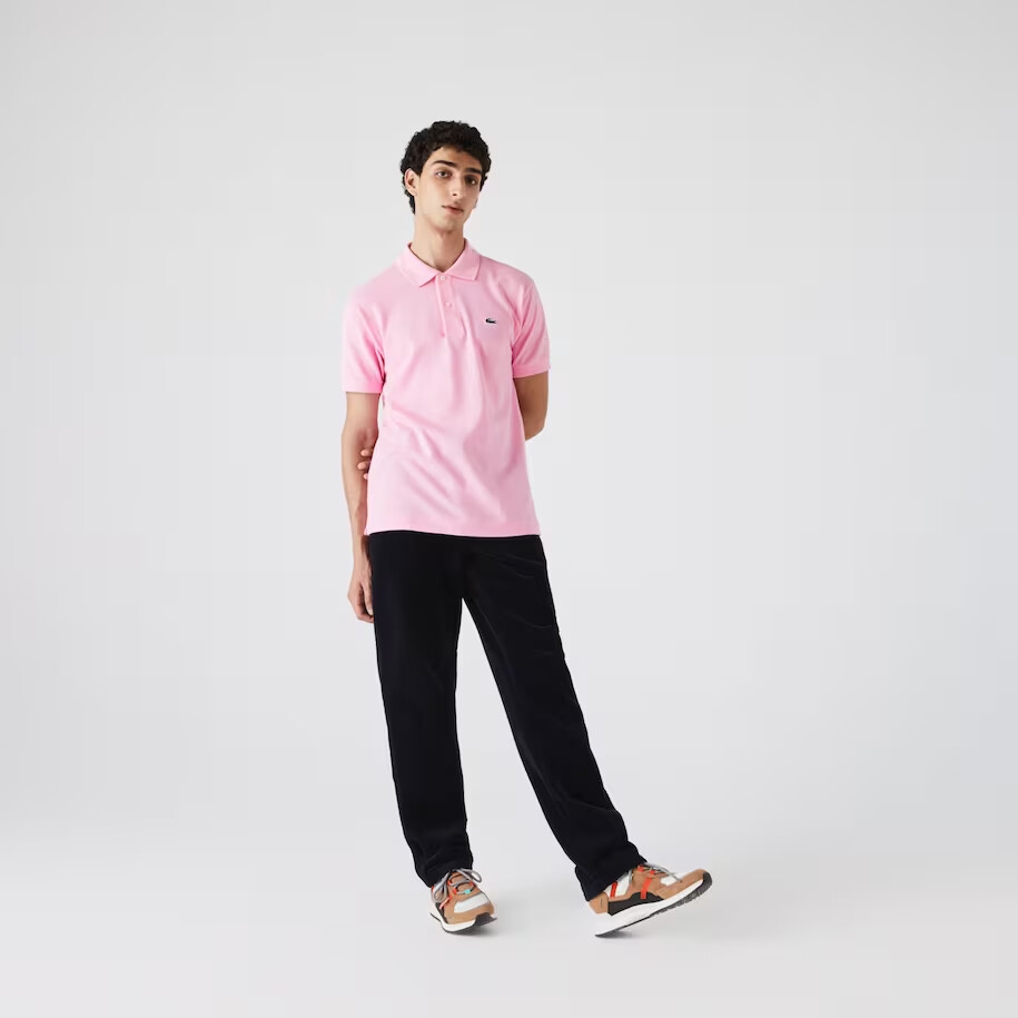 Lacoste Men's Original L.12.12 Petit Piqué Cotton Polo In Rose Pink | eBay