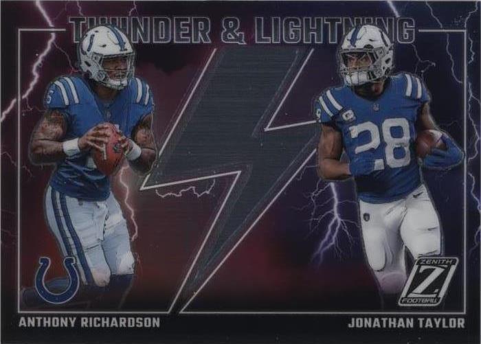 2023 Panini Zenith - Thunder & Lightning Jonathan Taylor, Anthony ...