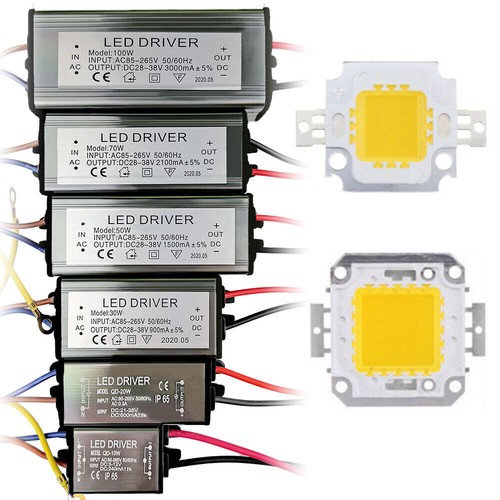 led Chip Driver Bulb Power Waterproof Supply 10W 20W 30W 50W 70W 100W ...