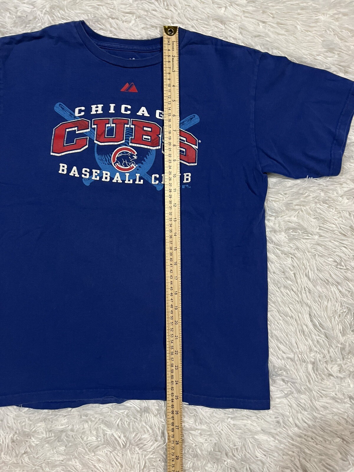 Chicago Cubs Shirt Mens Extra Large Baseball Club Spell Out Logo ...