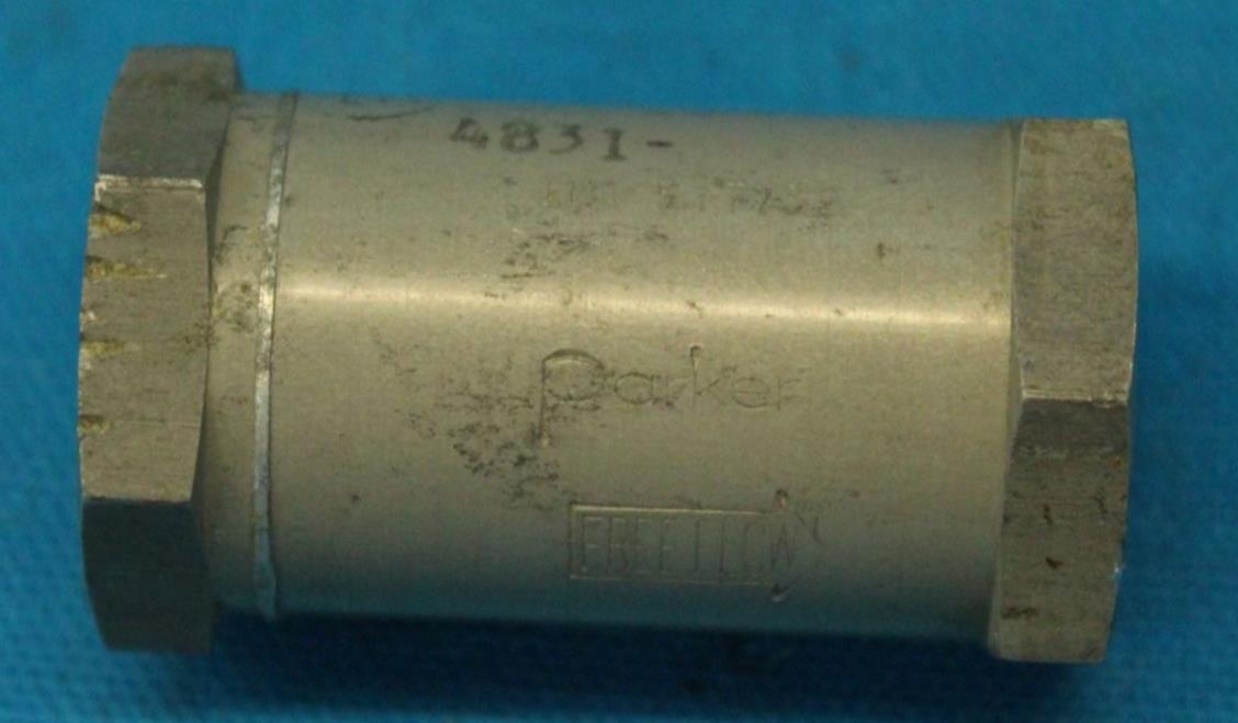 Used Parker Aircraft Check Valve P/N: 1111-517732 (26879) | eBay
