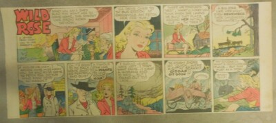 Wild Rose by Art Huhta from 11/12/1950 Third Page Size 7.5 x 15 Inches ...