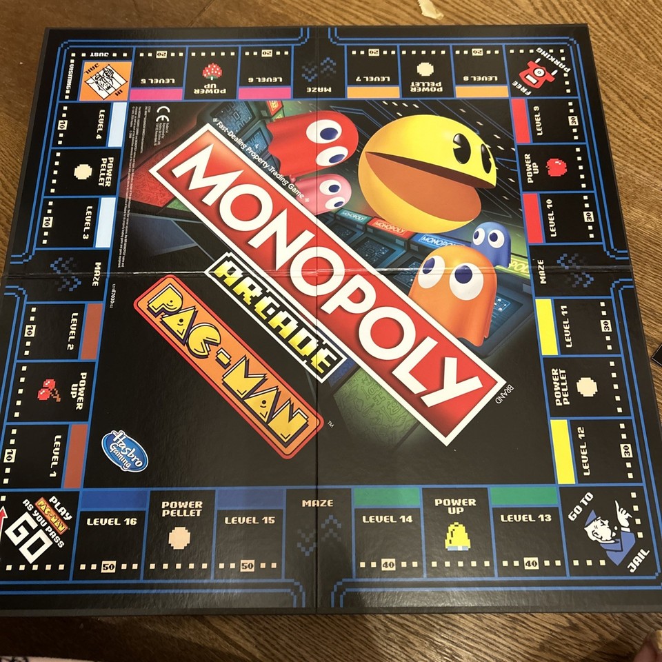 Monopoly Arcade Pac-Man Board Game Retro Hasbro 2020 Complete in Box ...