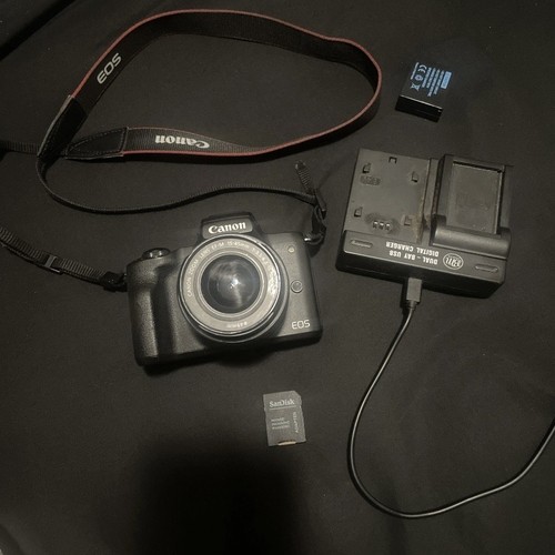Canon EOS M50 Mirrorless Camera With 18-45 Kit STM Lens + Charger ...