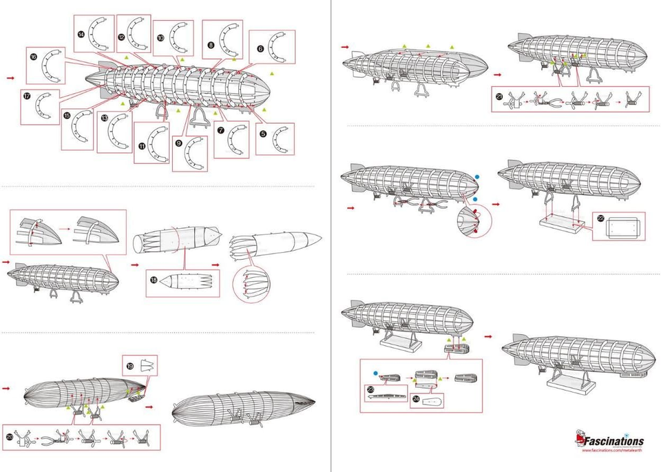 GRAF Zeppelin 3D Metal Model Kit Fascinations | eBay