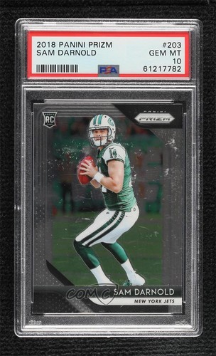 2018 Panini Prizm Rookie Sam Darnold #203 PSA 10 GEM MT Rookie RC | eBay