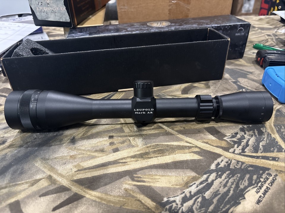 LEUPOLD MARK AR 4-12x40mm AO RIFLE SCOPE *DUPLEX* NICE! | eBay