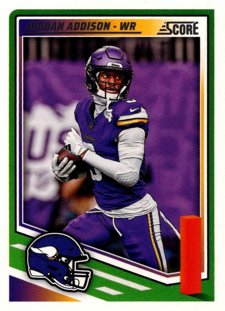 2025 Score - Jordan Addison #109 Gold for sale online | eBay