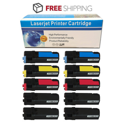 10 PK Multi-Color Toner Set for Dell 2150CN 2150CDN 2155CN 2155CDN ...