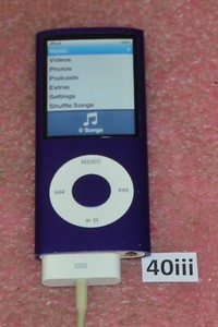 Apple iPod Nano 4th Generation Purple 8GB Model A1285. | eBay