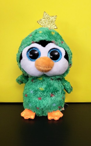 Ty Beanie Boos Noel Penguin wearing Christmas Tree Outfit 6" Holiday ...