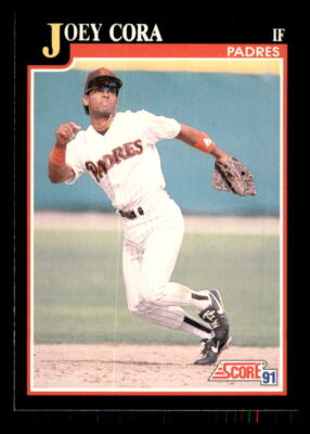 1991 Baseball Score Joey Cora San Diego Padres #253 | eBay