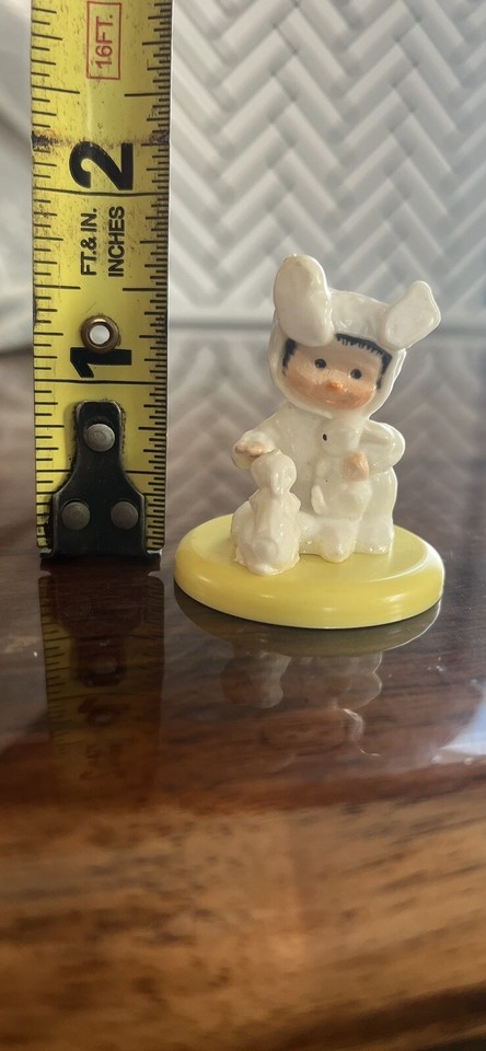 RARE Merry Miniatures Girl in Bunny Suit Easter Hallmark 1974 HTF ...