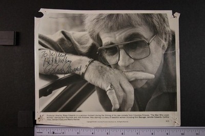 DIRECTOR BLAKE EDWARDS (1922-2010) (MAN WHO LOVES WOMEN) AUTOGRAPH 1983 ...