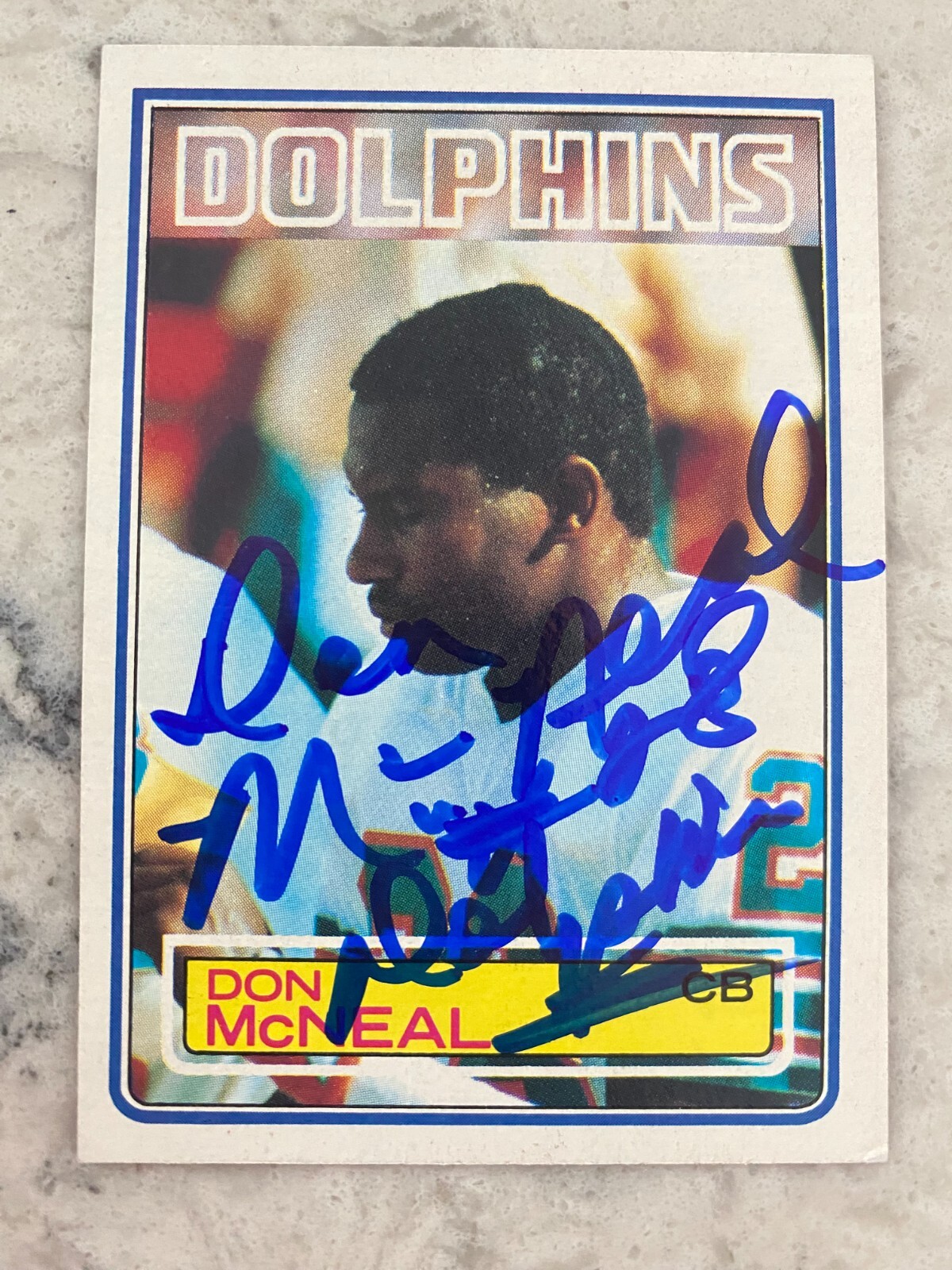 Don McNeal signed MIAMI DOLPHINS card 1983 Topps | eBay