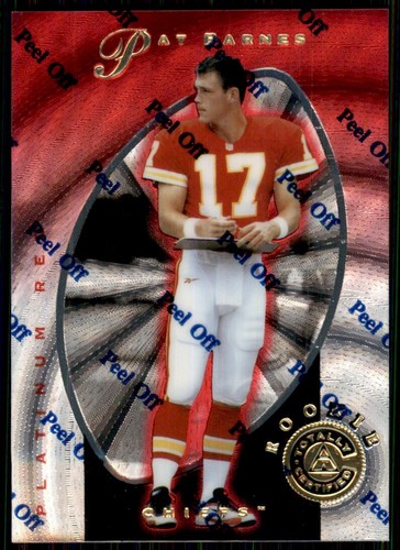 Pat Barnes 1997 Pinnacle Totally Certified Platinum Red Rookie #141 / ...