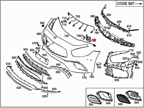 Genuine MERCEDES R231 SL R231 Bracket bumper 2318856200 | eBay