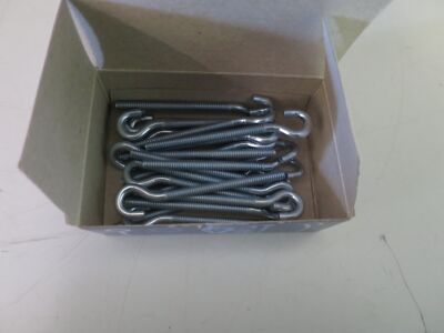 Long Open Turned Eyes 10-24 x 3" Chicago Hardware 20pc | eBay