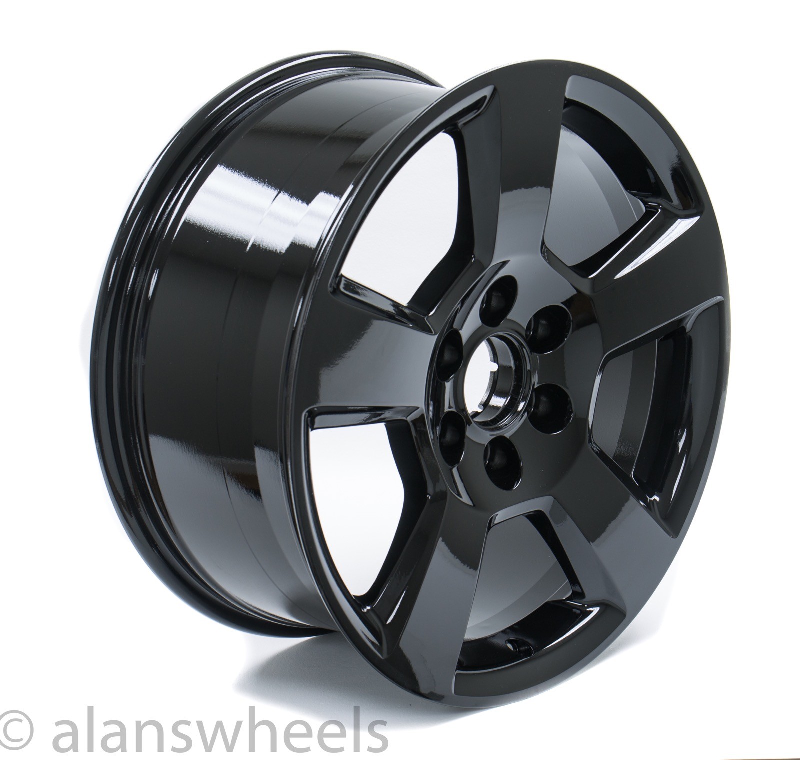4 NEW Chevy Silverado Suburban Tahoe Avalanche Gloss Black 20" Wheels ...