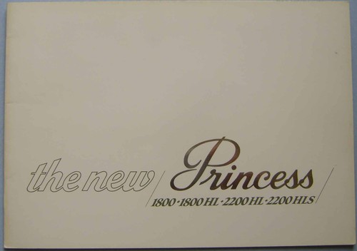Austin Princess 1800 2200 1975 Original UK Sales Brochure Pub. No. 3153 ...