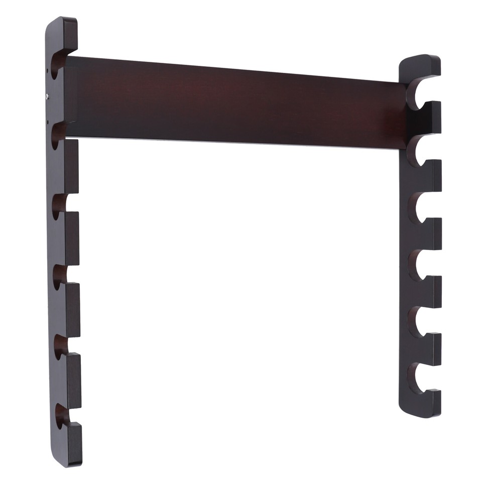 6 Sticks Horizontal Storage Pool Cue Rack Wall Mounted Billiard Cue ...