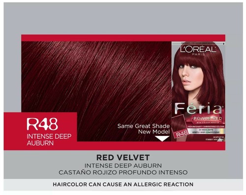 L'Oreal Paris Feria Multi-Faceted Shimmering Permanent Hair Color, R48 ...