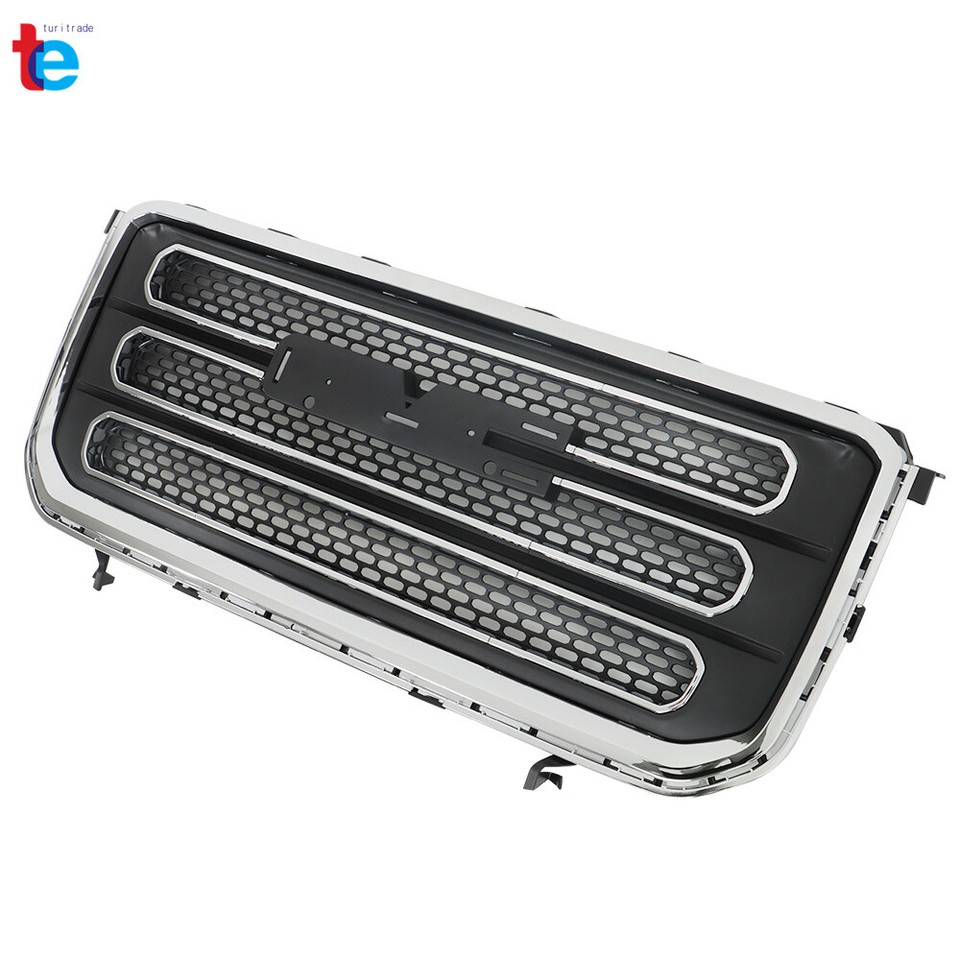 Plastic Front Bumper Grille + Front Upper Bumper Cover For 2013-2016 ...