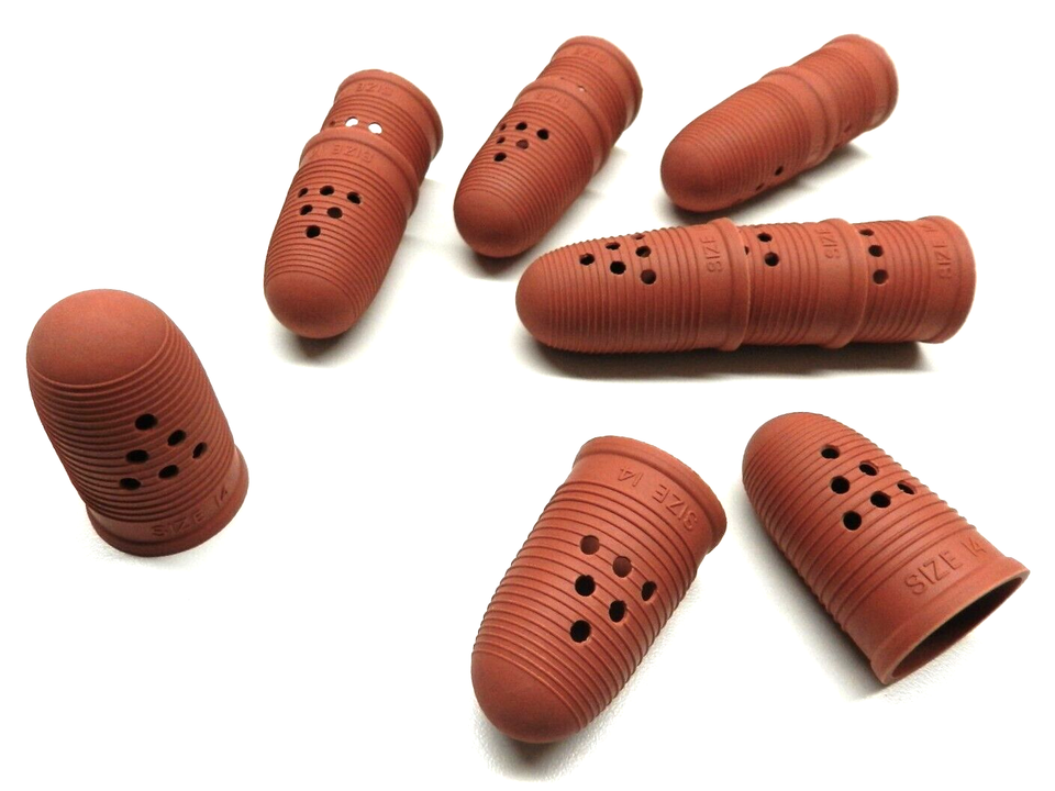 Finger Tip Cots #14 Natural Rubber Fingers Tips Protection Large Finger ...