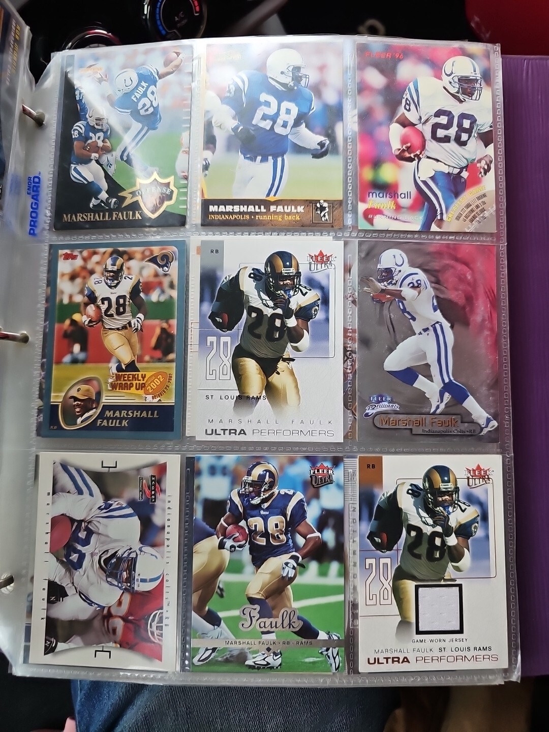 Football Card Lot: Rookie Cards, Game Worn Jersey, Peyton Manning ...