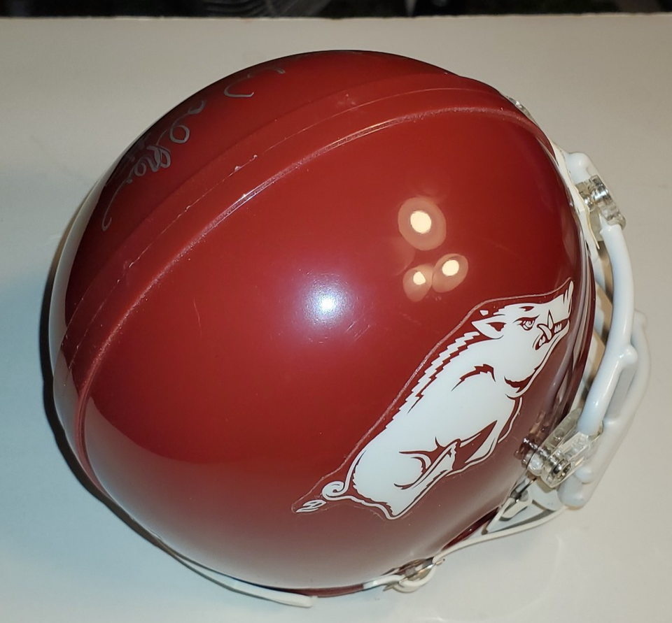ARKANSAS RAZORBACKS 70's DT JIMMY WALKER SIGNED AUTO MINI HELMET ALL ...