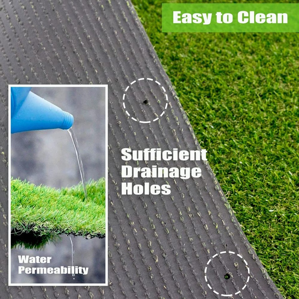 Artificial Grass Outdoor Turf, 6 x 10 FT 0.8" Thick Fake Grass Rug ...